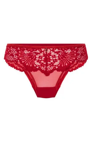 Hunkemoller Whitney Brazilian Lace Panties - Chili Pepper