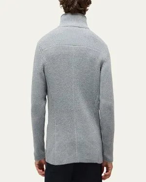 MAURIZIO BALDASSARI Brenta Slim Virgin Wool Knit Swacket