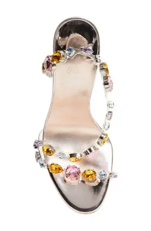 CHRISTIAN LOUBOUTIN Rosa Z Crystal Embellished Slingback Sandal