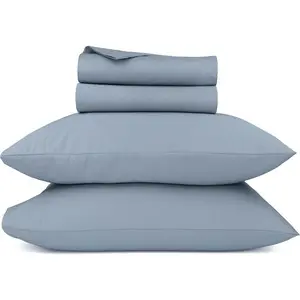 CALIFORNIA DESIGN DEN Grand Indulgence 1000 Thread Count 100% Cotton Sateen Sheet Set - Blue