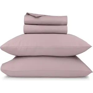 CALIFORNIA DESIGN DEN Grand Indulgence 1000 Thread Count 100% Cotton Sateen Sheet Set - Sepia Rose
