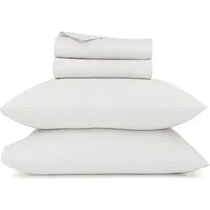 CALIFORNIA DESIGN DEN Grand Indulgence 1000 Thread Count 100% Cotton Sateen Sheet Set - True Ivory