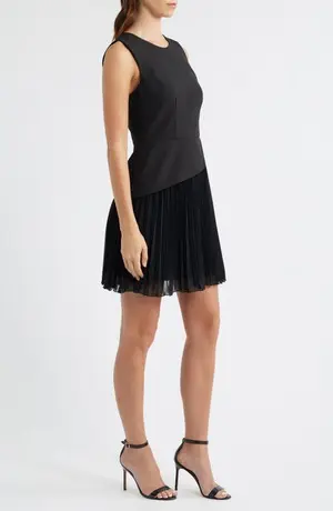 Sam Edelman Sleeveless Pleated Mini Dress