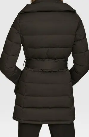 Donna Karan New York Water-resistant Belted Puffer Coat