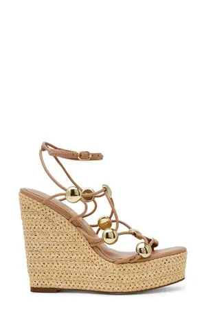 Steve Madden Oaklie Platform Slide Sandal - Natural