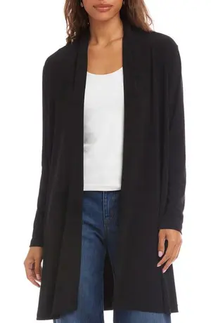 Karen Kane Travel Jersey Open Front Cardigan