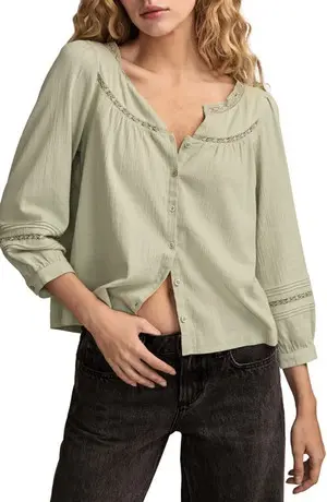 Lucky Brand Criss-cross Blouses