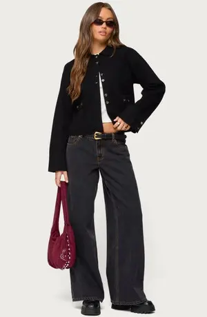 EDIKTED Lorne Compact Knit Jacket