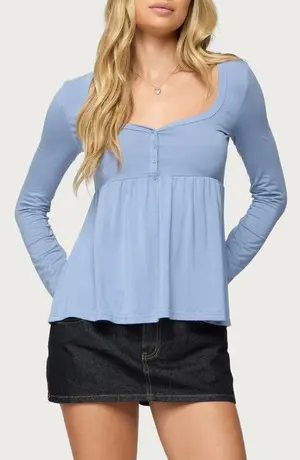 Edikted Henley Blouses