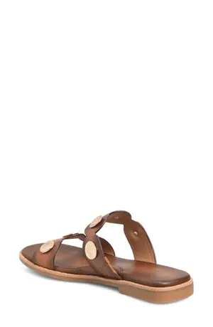 SOFFT Ezra Leather Slide Sandal - Antico Luggage