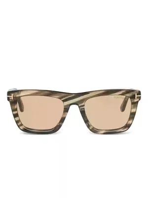 TOM FORD Square Frame Sunglasses - Green