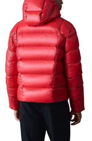 Mackage Victor Water Resistant Recycled Down Puffer Jacket - Dark Red