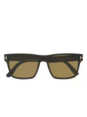 TOM FORD Metal-detail Square-frame Sunglasses - Black