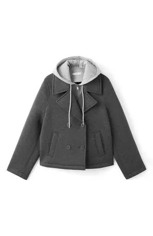 Mango Layered Hooded Jacket