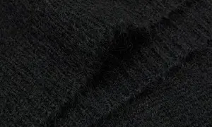 Mango Knit Fringe Scarf - Black