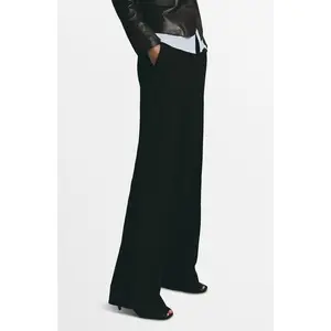 Mango Wide Leg Bottoms For Women