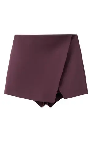 Mango Faux Wrap Skort