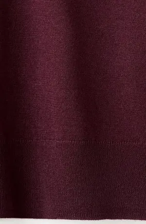 Mango Fine Knit Crewneck Sweater - Wine