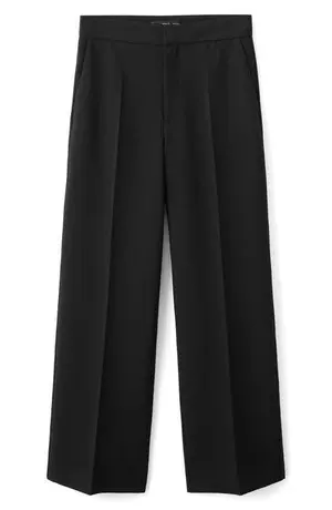 Mango High Waist Straight Leg Trousers