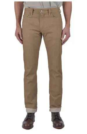 HIROSHI KATO The Pen Slim Fit Stretch Selvedge Jeans - Copper Raw