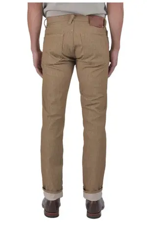 HIROSHI KATO The Pen Slim Fit Stretch Selvedge Jeans - Copper Raw