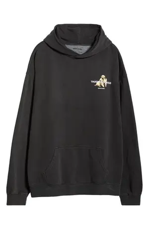 SANTO STUDIO Thugs Need Hugs Graphic Hoodie - Black