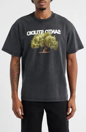 SANTO STUDIO Olive Tree Graphic T-shirt