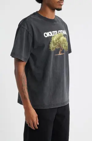 SANTO STUDIO Olive Tree Graphic T-shirt
