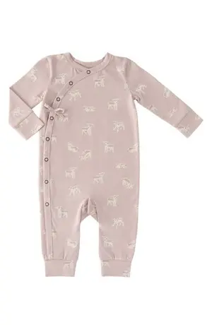 PEHR The Littles Stretch Organic Cotton Romper - Dear Lamb