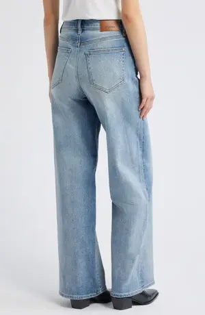 HIDDEN JEANS Ripped High-waist Wide-leg Jeans
