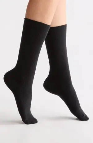 Nordstrom Crew Socks - Black