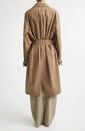 TOTEME Lightweight Single-breasted Trench Coat - Hazel
