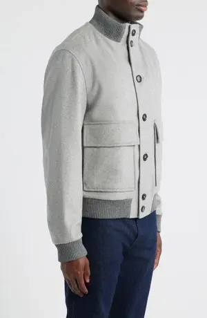 BOSS Wool & Cashmere Melton Jacket