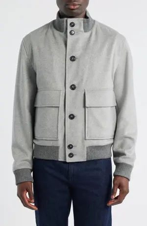 BOSS Wool & Cashmere Melton Jacket