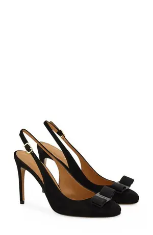 FERRAGAMO Vara Bow Slingback Stiletto Pumps