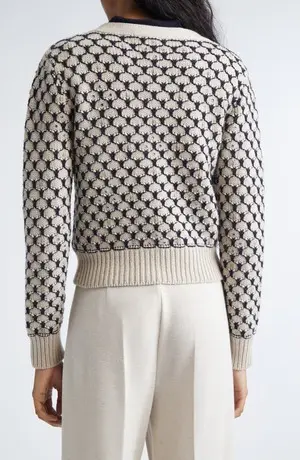 Max Mara Mastro Crystal-embellished Wool-blend Cardigan