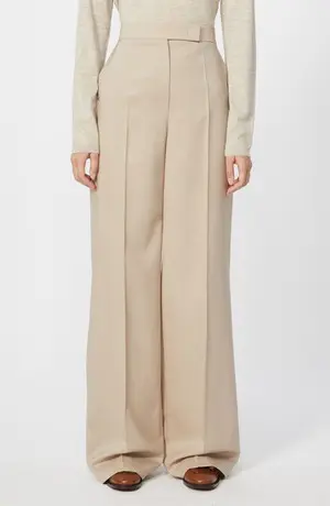 Max Mara Girone Wool Trousers - Moss