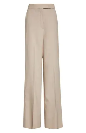 Max Mara Girone Wool Trousers - Moss