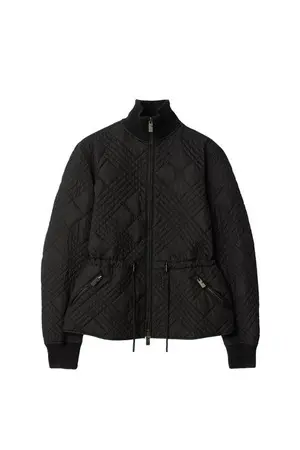 Burberry Micro Check-stitch Nylon Wakerley Jacket
