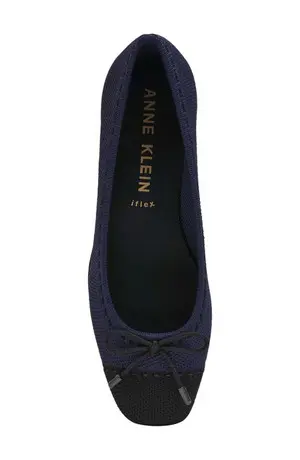 Anne Klein Wesson Wedge Pump - Navy/black