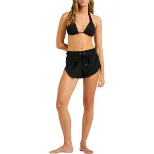 Seafolly Drawstring Board Shorts - Black