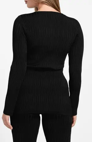 MARCIANO Janet Ribbed Cardigan