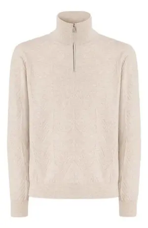 Missoni Half-zip Cashmere Sweater - Beige
