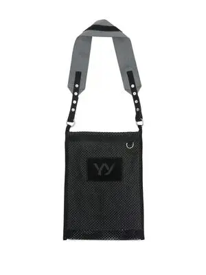 OPEN YY Mesh Cross Body Bag - Black