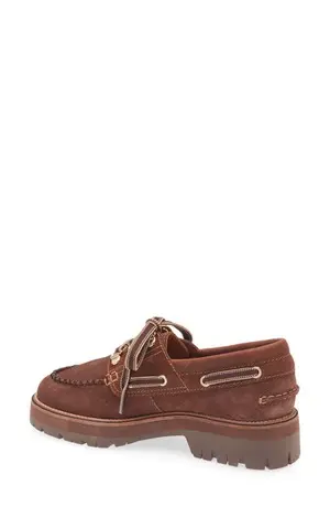 Rag & Bone Cameron Lug Sole Loafer - Mocha Suede