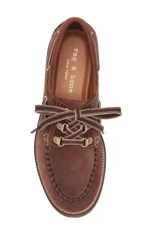 Rag & Bone Cameron Lug Sole Loafer - Mocha Suede