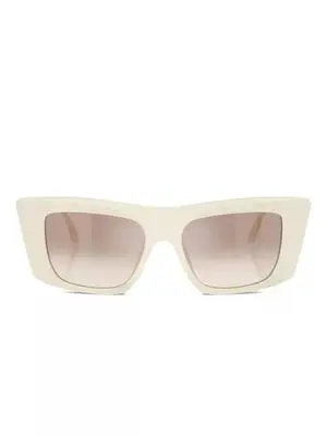 Dolce & Gabbana Logo-detail Square-frame Sunglasses - Neutrals