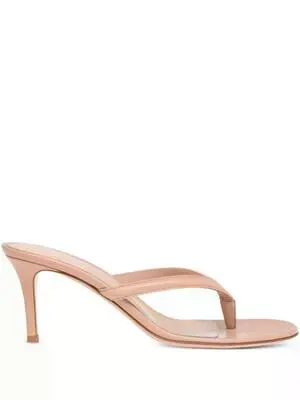 GIANVITO ROSSI 70mm Calypso Stiletto Heeled Sandals - Neutrals