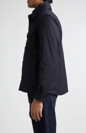 MOORER Duino Waterproof Virgin Wool And Cashmere Jacket - Blue