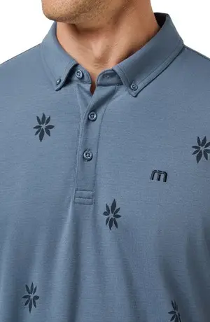Travis Mathew Rome Around Floral Button Down Polo